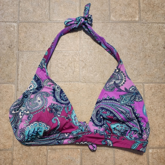 Old Navy | Swim | Womens Old Navy Paisley Halter Bikini Top Xxl | Poshmark